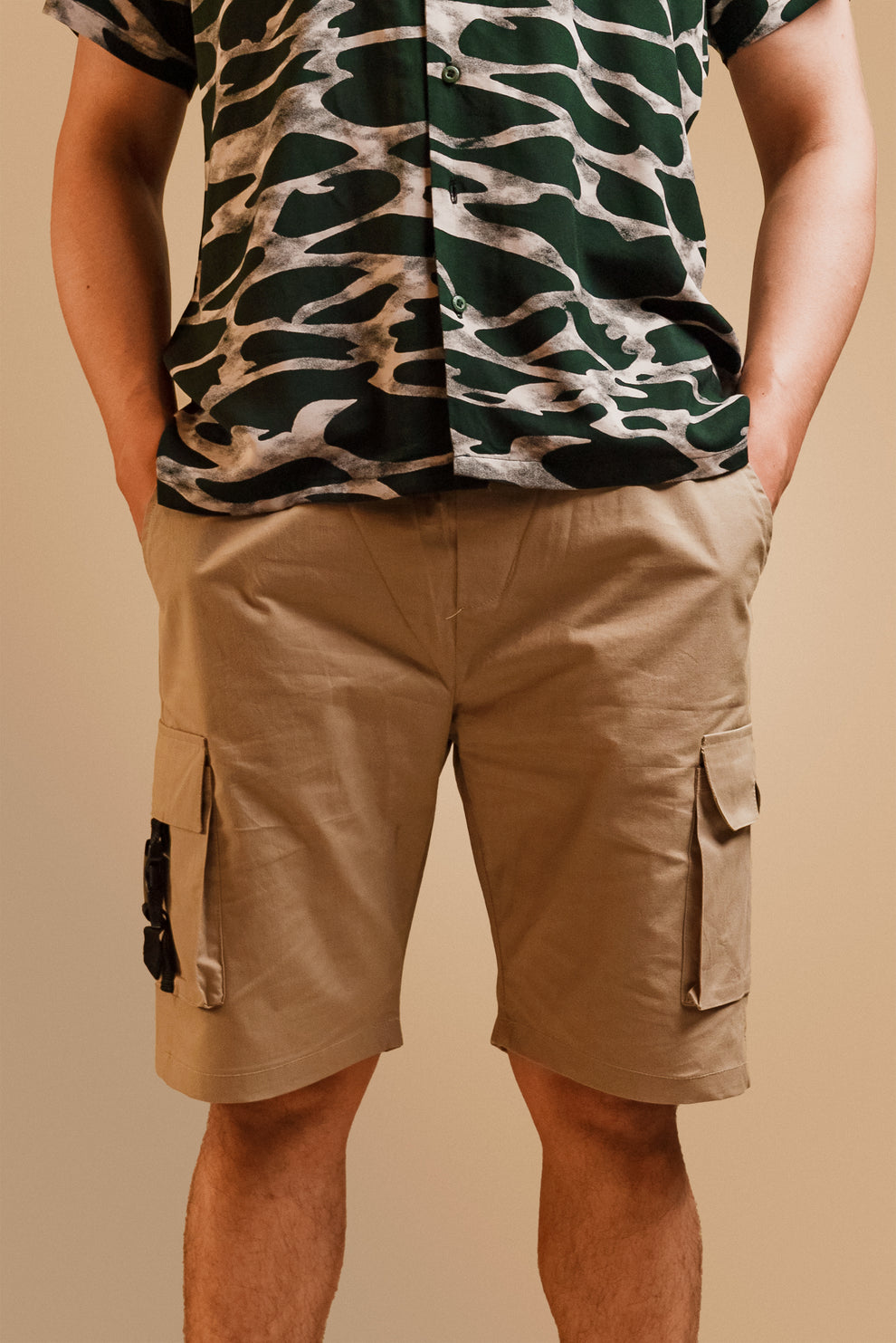 Beige Cargo Shorts – Hustle Clothing